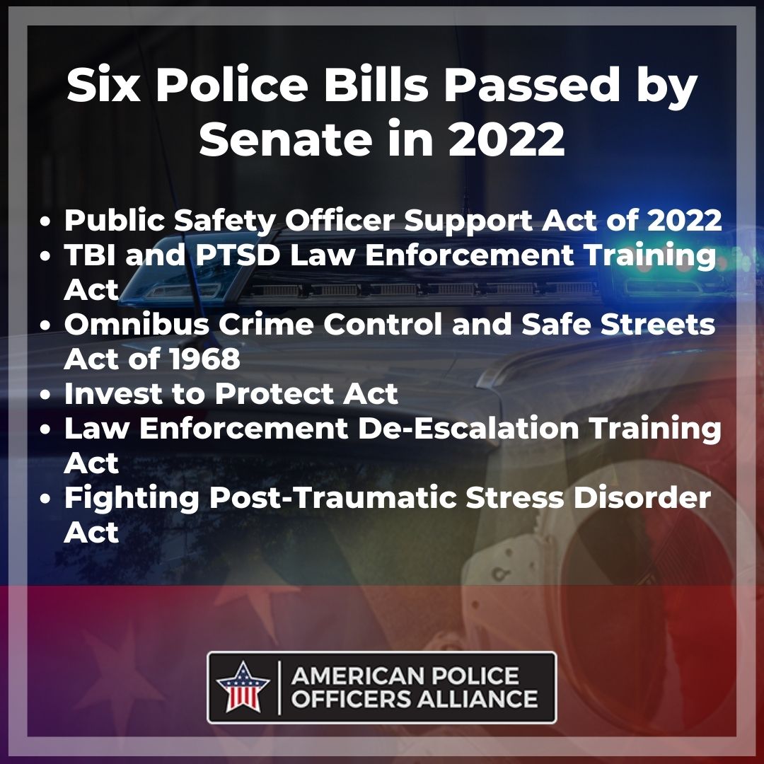 Six Police Bills Passed by US Senate in 2022
